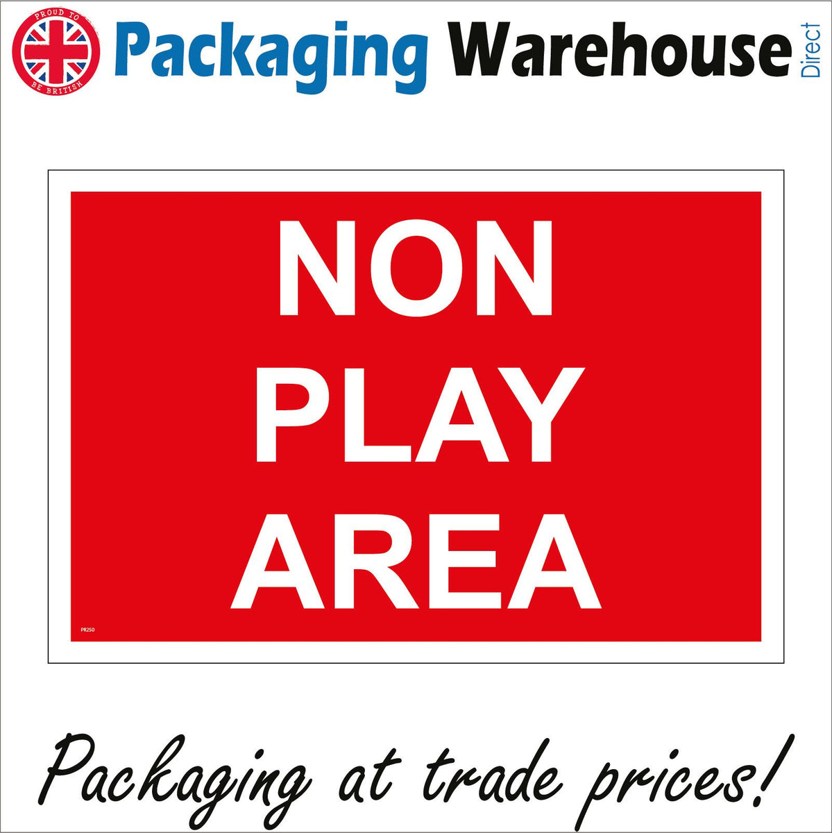 Non Play Area Sign – PWDirect