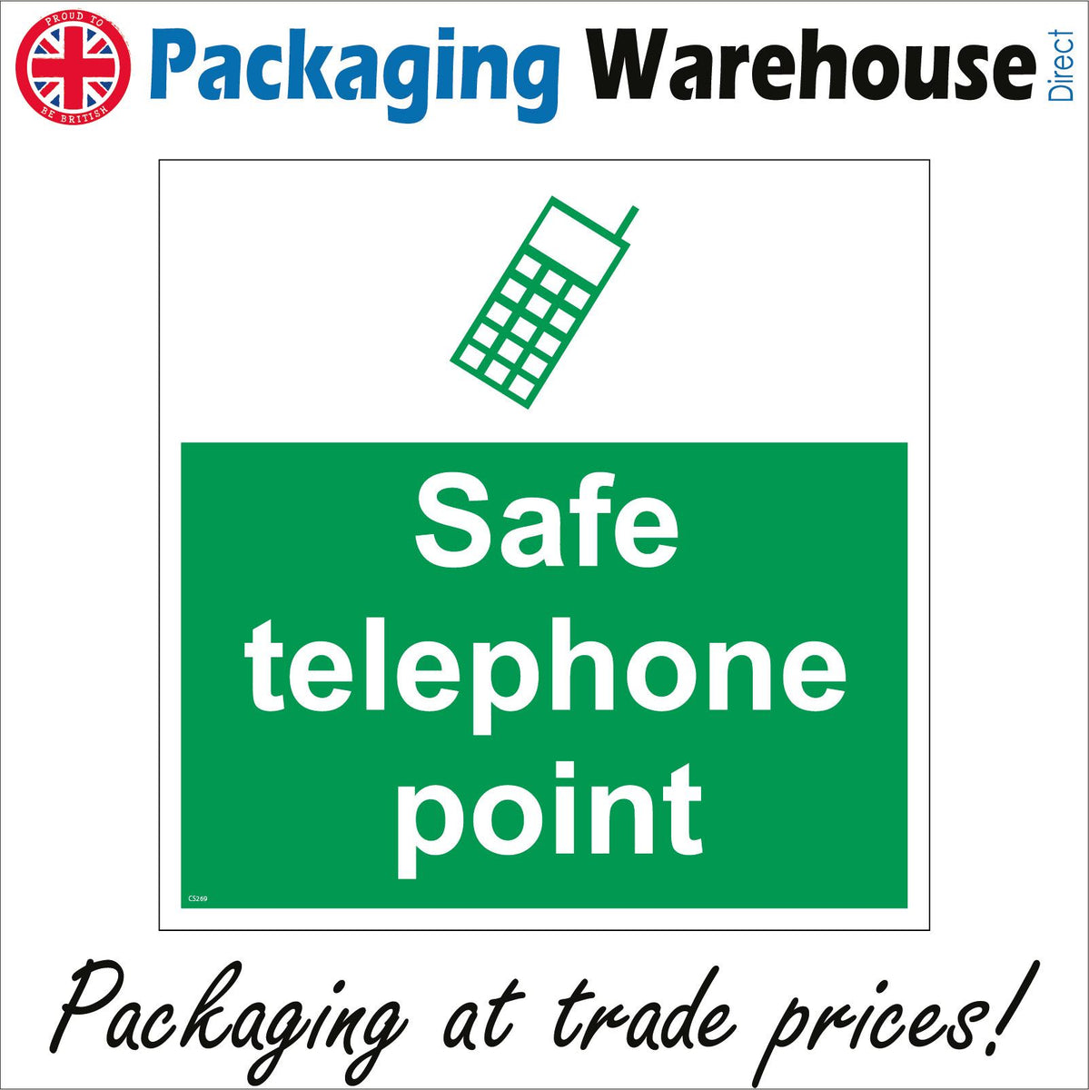 Safe Telephone Point Sign with Mobile Phone – PWDirect