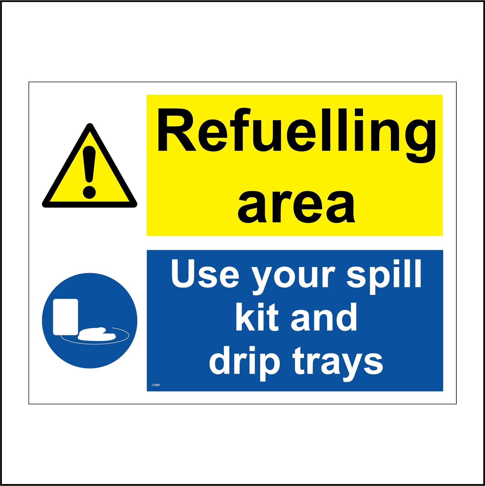 Refuelling Area Use Your Spill Kit Drip Tray – PWDirect