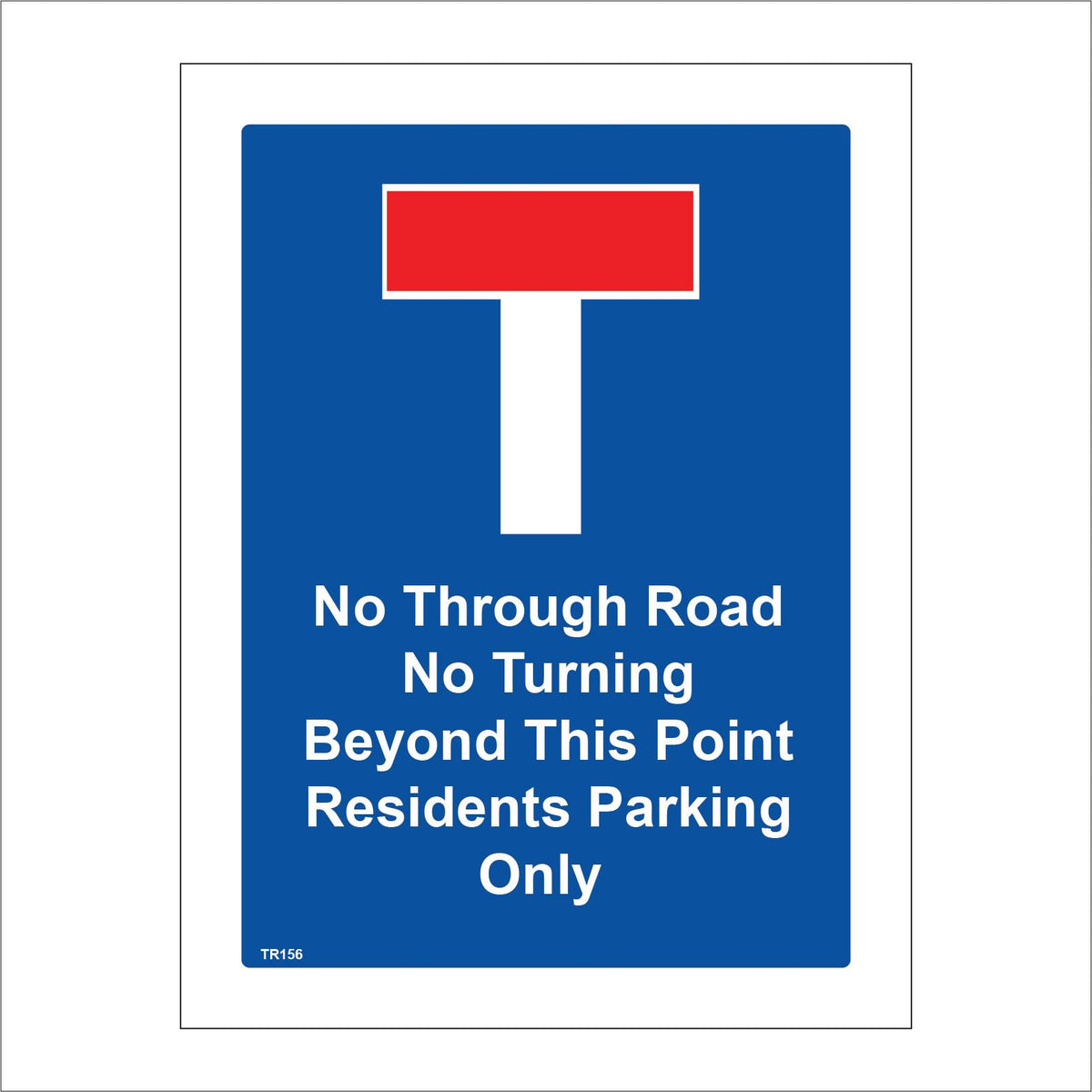 No Through Road Sign with No Through Road Symbol – PWDirect