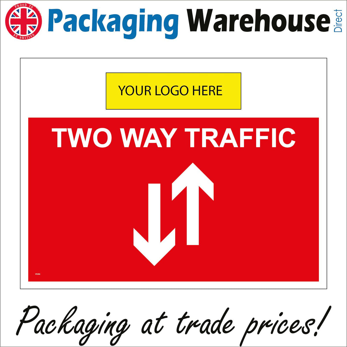 Two Way Traffic Arrows Logo Choice Personalise Company – PWDirect