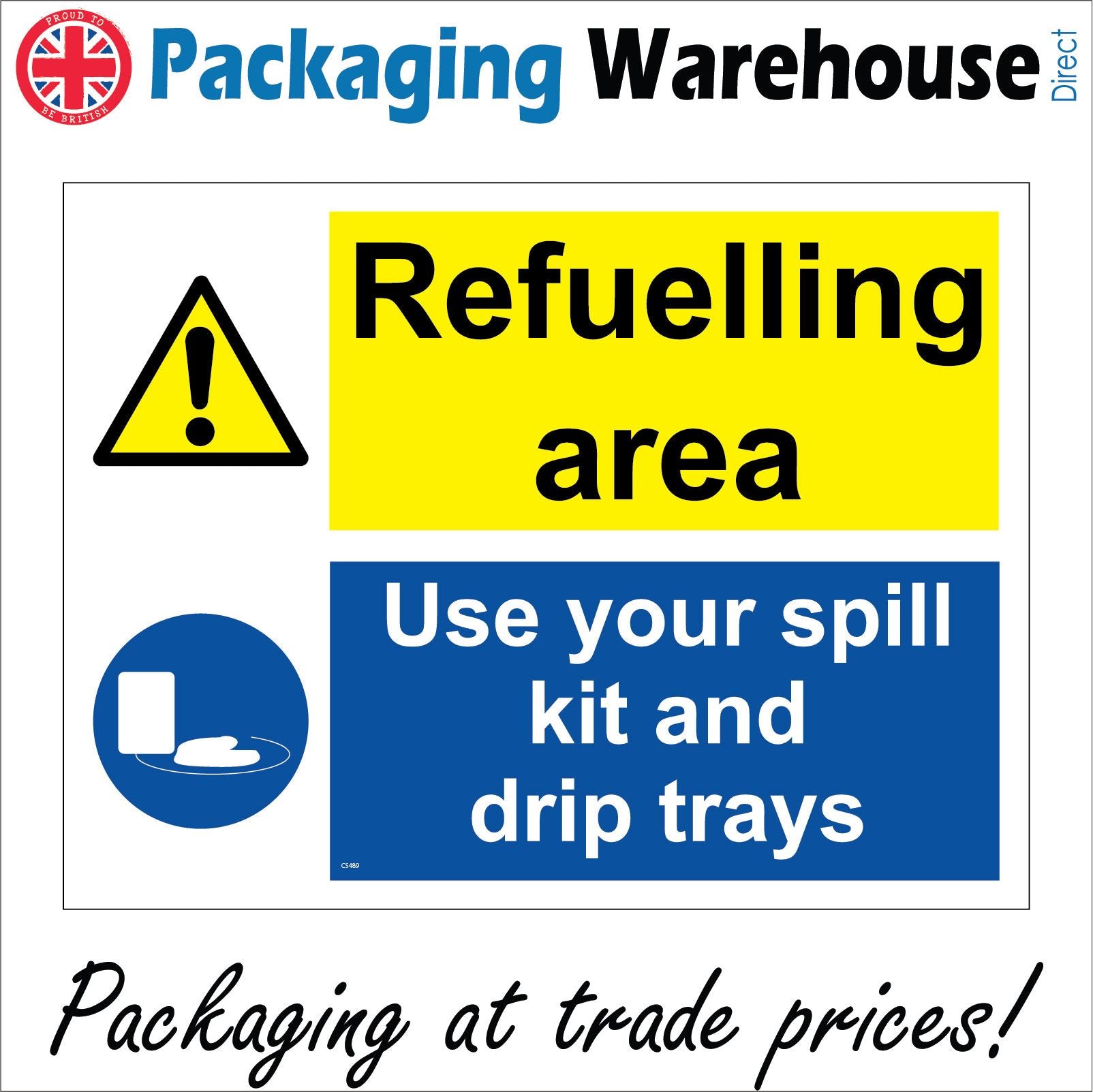 Refuelling Area Use Your Spill Kit Drip Tray – PWDirect