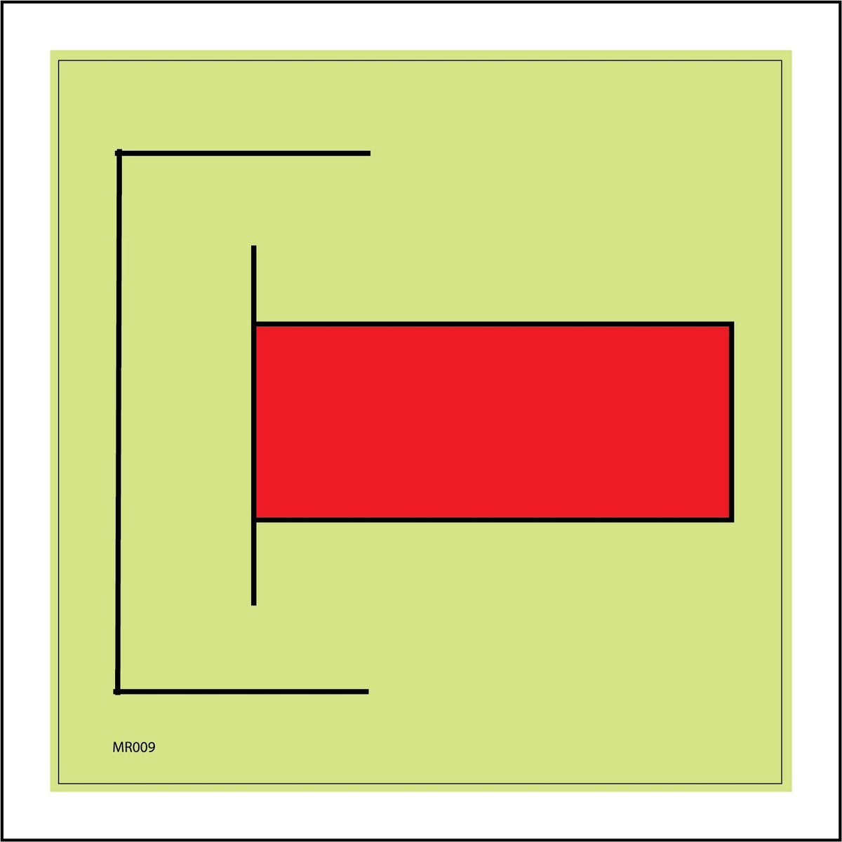 International Shore Connection Sign with Block Lines – PWDirect