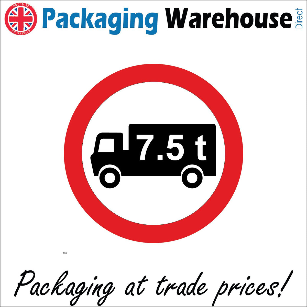 7.5 t Maximum Weight Ton Tonnes Truck Lorry Wagon Seven – PWDirect