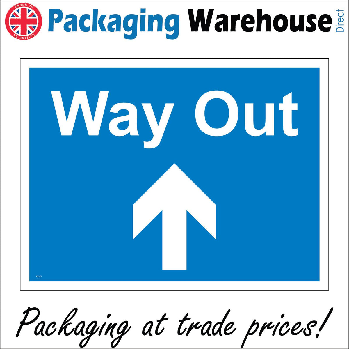 Way Out Arrow Direction Straight Ahead On Up Direction – PWDirect