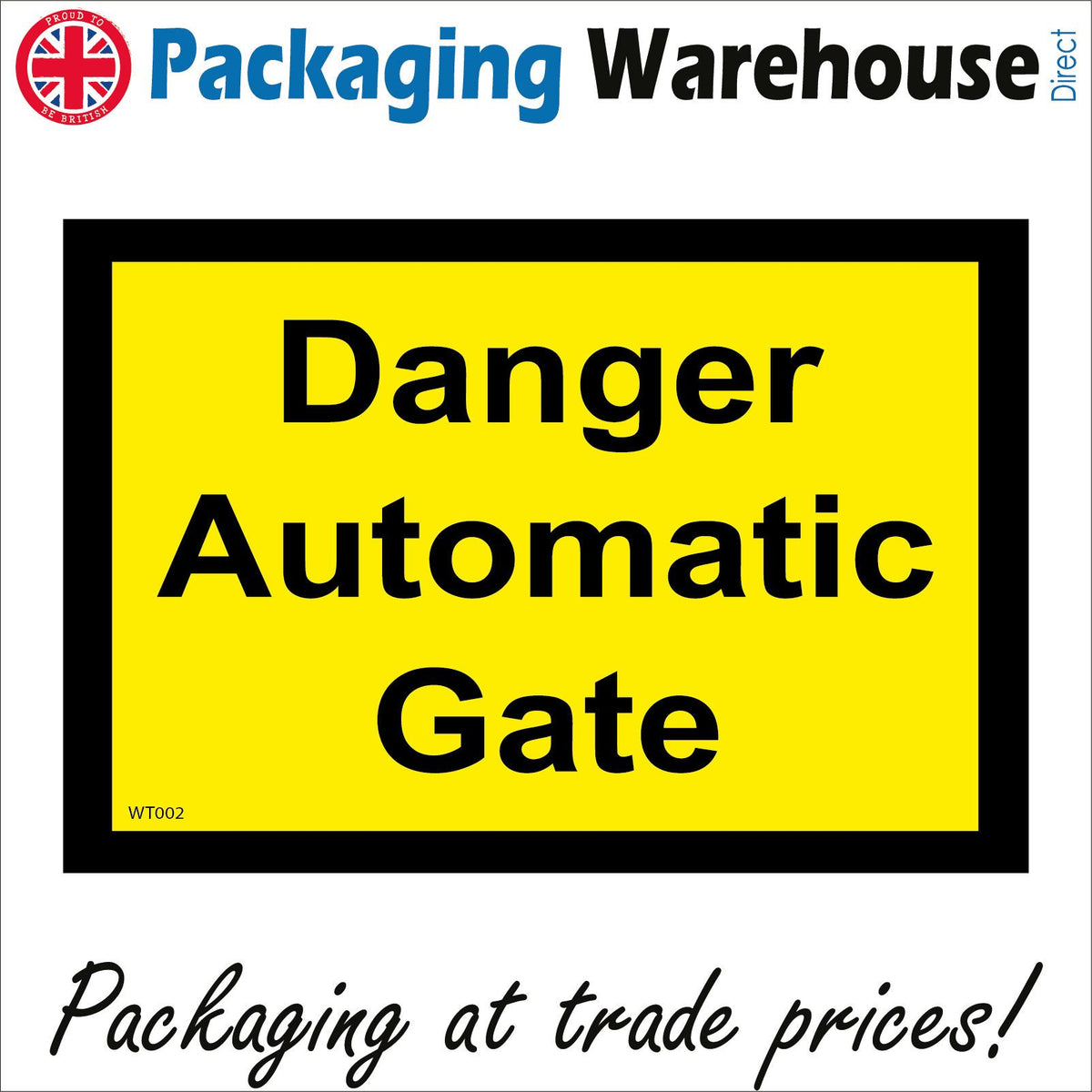 Danger Automatic Gate Sign – PWDirect