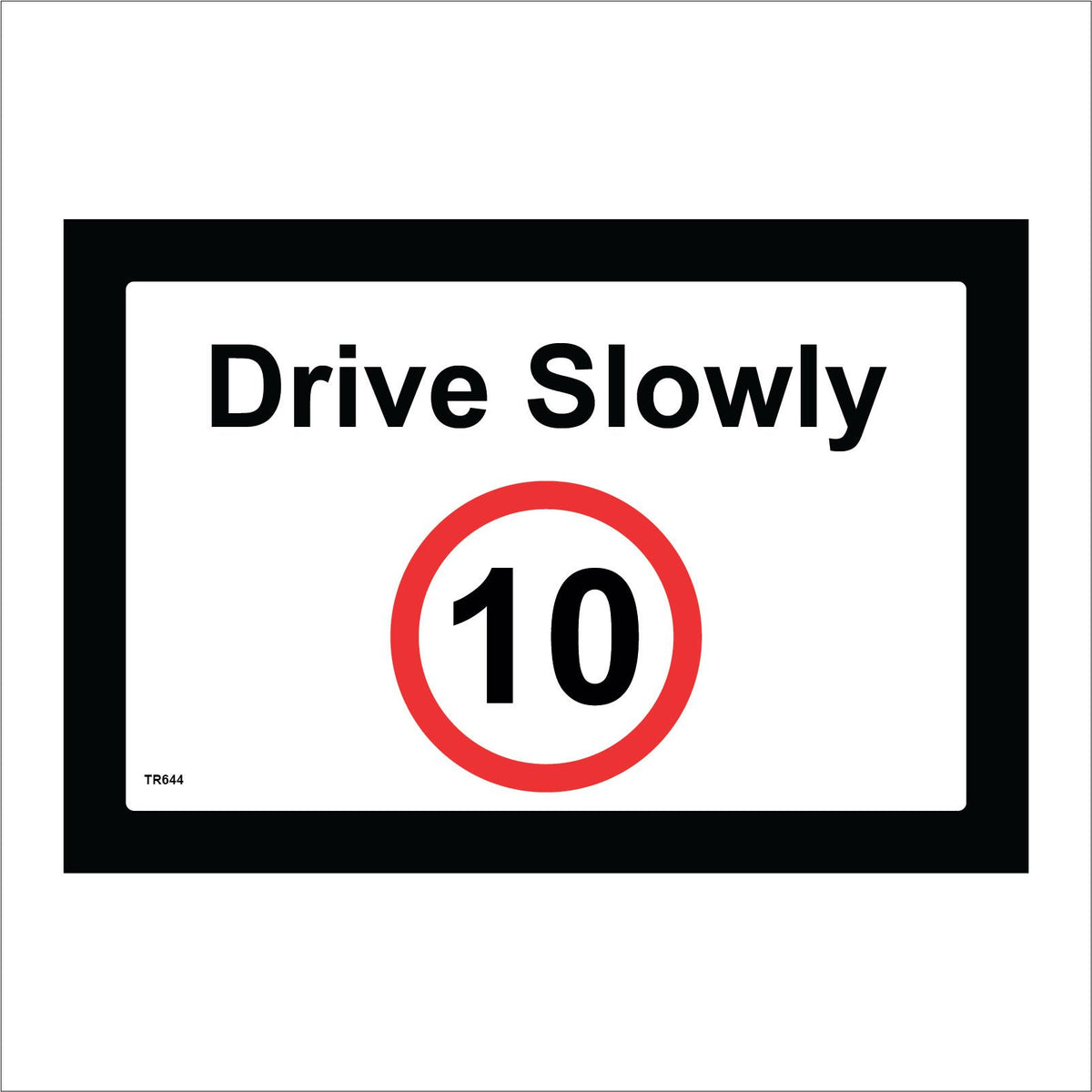 Drive Slowly 10 mph Caution Speed Limit Safety – PWDirect