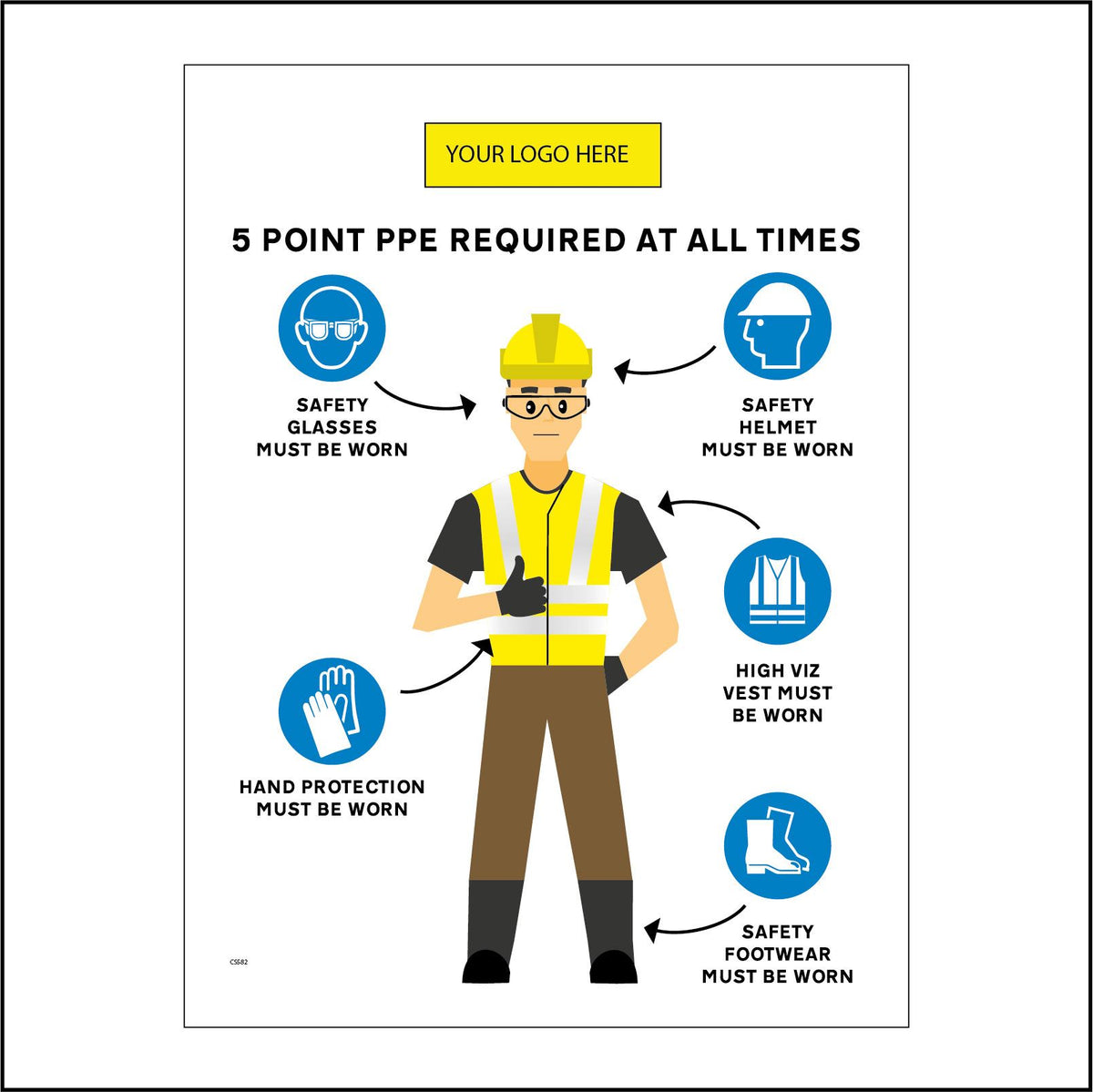 PPE Man 5 Point Needed All Times Logo Name Company – PWDirect