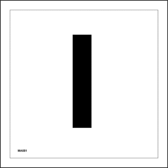 Letter Character I Warehouse Shelving Factory Storeroom Alphabet Sign ...