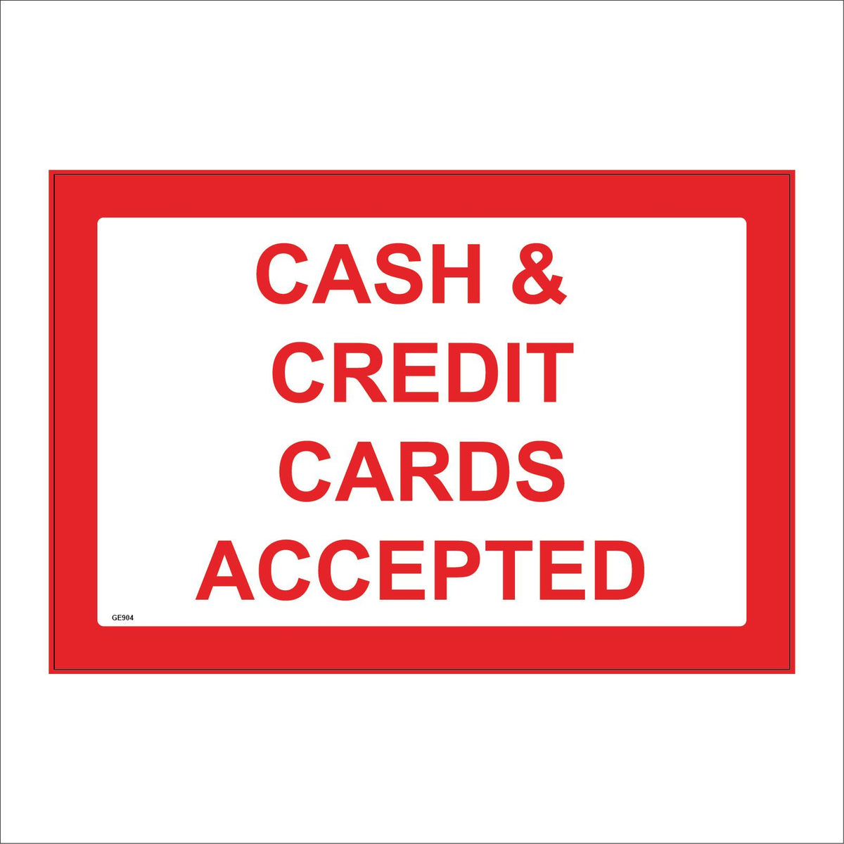Cash & Credit Cards Accepted Shops Trade Counters Money – PWDirect